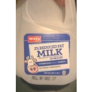 Weis Milk, 2% Reduced Fat: Calories, Nutrition Analysis & More | Fooducate