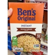 Ben's Original Brown Rice, Whole Grain, Instant: Calories, Nutrition ...