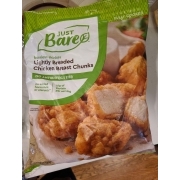 Just Bare Chicken Breast Chunks, Lightly Breaded: Calories, Nutrition Analysis & More | Fooducate
