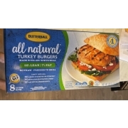 Butterball Turkey Burgers, 93% Lean/7% Fat: Calories, Nutrition ...