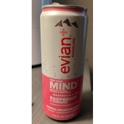Evian Sparkling Water, Raspberry + Ginseng: Calories, Nutrition ...