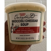 Trader Joe's Soup, Unexpected Broccoli Cheddar: Calories, Nutrition Analysis & More | Fooducate