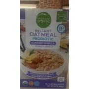 Simple Truth Organic Cereal, Instant Oatmeal, Almond Vanilla: Calories ...
