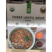 Auga Soup, Three Lentil, Organic: Calories, Nutrition Analysis & More ...