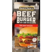 Best Choice Beef Burger: Calories, Nutrition Analysis & More | Fooducate