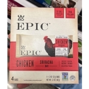 Epic Bar, Chicken Sriracha: Calories, Nutrition Analysis & More | Fooducate