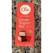 Clio Greek Yogurt Bar, Strawberry: Calories, Nutrition Analysis & More ...