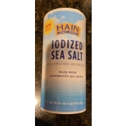Hain Pure Foods Iodized Sea Salt: Calories, Nutrition Analysis & More ...