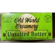 Old World Creamery Butter, Unsalted: Calories, Nutrition Analysis ...
