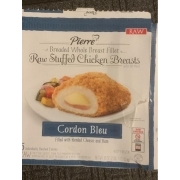 Pierre Cordon Bleu, Raw Stuffed Chicken Breasts: Calories, Nutrition ...