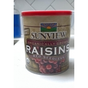 Sunview Raisins, Red Seedless, Jumbo Size: Calories, Nutrition Analysis ...