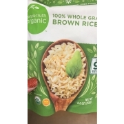 Simple Truth Organic Brown Rice, 100% Whole Grain: Calories, Nutrition ...