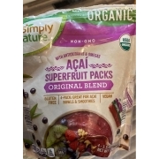 Simply Nature Acai, Original Blend: Calories, Nutrition Analysis & More ...