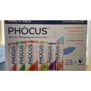 Phocus Sparkling Water, Variety Pack: Calories, Nutrition Analysis ...