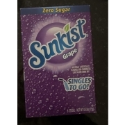 Sunkist Drink Mix, Grape: Calories, Nutrition Analysis & More | Fooducate