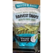 Harvest Snaps Green Peas Snack Crisps, Wasabi Ranch: Calories ...