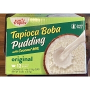 Sun Tropics Pudding, Tapioca Boba, Original: Calories, Nutrition ...