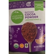 Simple Truth Organic Cocoa Powder, Dutched, Unsweetened: Calories ...
