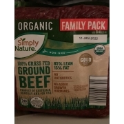 Simply Nature Ground Beef: Calories, Nutrition Analysis & More | Fooducate
