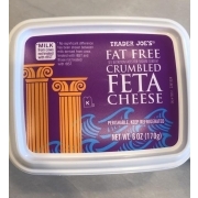 Trader Joe's Fat Free Crumbled Feta Cheese: Calories, Nutrition ...