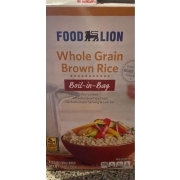 Food Lion Brown Rice, Whole Grain: Calories, Nutrition Analysis & More ...