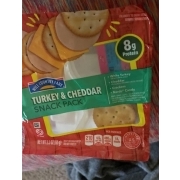 Hill Country Fare Snack Pack, Turkey & Cheddar: Calories, Nutrition ...