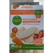 Simple Truth Organic Rice Rusks, Carrot & Strawberry: Calories ...