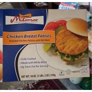 Halal Midamar Chicken Breast Patties: Calories, Nutrition Analysis ...