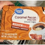 Great Value Ground Coffee, Caramel Pecan: Calories, Nutrition Analysis ...