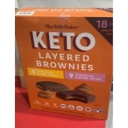 The Keto Baker Layered Brownies, Variety Pack: Calories, Nutrition ...