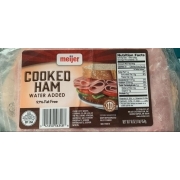 Meijer Cooked Ham, Water Added: Calories, Nutrition Analysis & More ...