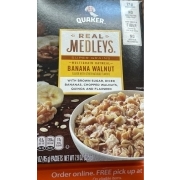 Quaker Real Medley, Super Grains, Multigrain Oatmeal, Banana Walnut ...