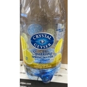 Crystal Geyser Sparkling Mineral Water, Natural Lemon Flavor: Calories ...