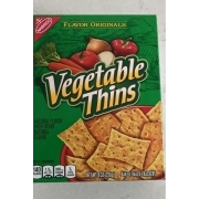 Nabisco Snack Crackers, Baked, Vegetable Thins: Calories, Nutrition ...