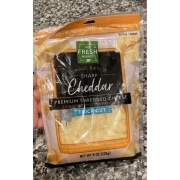 The Fresh Market Cheese, Sharp Cheddar, Shredded: Calories, Nutrition ...