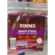 Simms Snack Sticks, Turkey Sausage: Calories, Nutrition Analysis & More ...