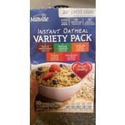 Millville Instant Oatmeal, Variety Pack: Calories, Nutrition Analysis ...