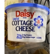 Daisy Cottage Cheese, Low Fat, 2% Milkfat: Calories, Nutrition Analysis ...