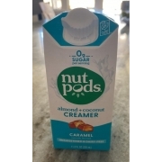 Nut Pods Creamer, Almond + Coconut, Unsweetened, Caramel: Calories ...