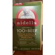 Chef Bruce Aidells Beef Sausage, Cotija Cheese & Fire-Roasted Poblano ...