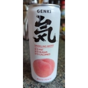 Genki Sparkling Water, White Peach: Calories, Nutrition Analysis & More | Fooducate