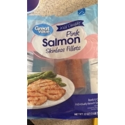 Great Value Salmon, Pink, Skinless Fillets: Calories, Nutrition ...