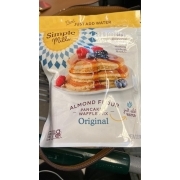 Simple Mills Pancake & Waffle Mix, Almond Flour, Original: Calories ...