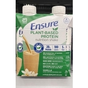 Abbot Ensure Nutrition Shake, Plant Based Protein, Vanilla: Calories ...