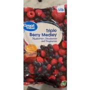 Great Value Triple Berry Mix, Frozen: Calories, Nutrition Analysis ...