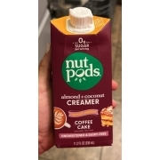 Nut Pods Creamer, Almond + Coconut, Coffee Cake: Calories, Nutrition ...