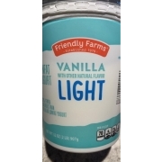 Friendly Farms Yogurt, Nonfat, Light, Vanilla: Calories, Nutrition ...