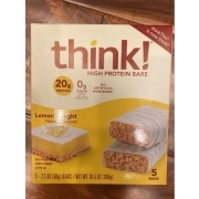 Think! High Protein Bars, Lemon Delight: Calories, Nutrition Analysis ...