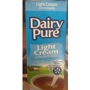 Dairy Pure Light Cream: Calories, Nutrition Analysis & More | Fooducate
