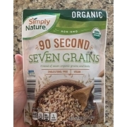 Simply Nature Seven Grains, 90 Second: Calories, Nutrition Analysis ...